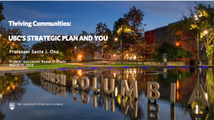 Thriving Communities: UBC’s Strategic Plan and You - Office of the ...